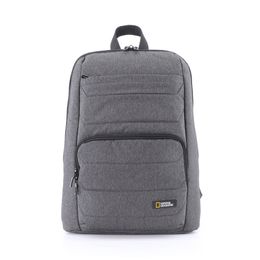 Herren Cityrucksack, National Geographic, grau, Nylon, Rucks&auml;cke, mit vielen F&auml;chern