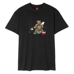 Santa Cruz Herren T-Shirt "BRAUN PIZZA BEAR T-SHIRT", schwarz, Gr. M, Obermaterial: 100% Baumwolle, Shirts