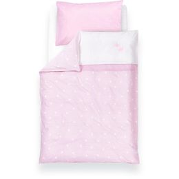 Tr&auml;umeland Babybettw&auml;sche TR&Auml;UMELAND, rosa, Jersey, Obermaterial: 100% Baumwolle, Bettw&auml;sche, "kuschelweiche Bettw&auml;sche Krone"