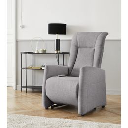 Sit & More TV-Sessel SIT & MORE, B:71cm, grau, 100% Polyester, Sessel, "Melissa", wahlweise elektrisch oder manuell verstellbar, optional Aufstehhilfe