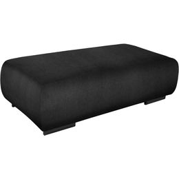 Hockerbank COTTA, B:132cm H:42cm T:68cm, schwarz, 100% POLYESTER (PES), Hocker, "Side"