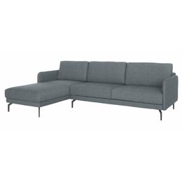 Ecksofa, B:274cm H:85cm T:178cm, grau, CREATION BY ROLF BENZ, Chenille COCO (72% Polyester 15% Baumwolle 13% Polyacryl);Leder OSKAR, Wohnzimmer,
