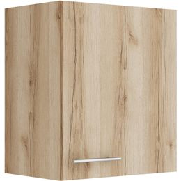H&auml;ngeschrank Optifit, B:50cm H:57,6cm T:34,6cm, braun, Holzwerkstoff, K&uuml;che, Schr&auml;nke, "Bella", Breite 50 cm, 1 T&uuml;r, 1 Einlegeboden