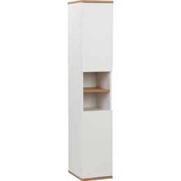 Hochschrank Welltime, B:26cm H:140cm T:32cm, wei&szlig;, MDF, Badezimmer, Schr&auml;nke, Haarlem Breite 26 cm, Badm&ouml;bel, Schrank
