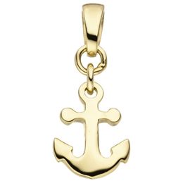 Ankeranh&auml;nger Jobo "Anh&auml;nger Goldanh&auml;nger Anker 11 mm", gelbgold 375, Schmuckanh&auml;nger, Damen, Gelbgold 375, 375 Gold