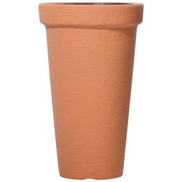 Pflanzk&uuml;bel Prosperplast, H:79cm, orange, Kunststoff, Terasse, Pflanzgef&auml;&szlig;e, "Classic Tower", &Oslash; 48 cm