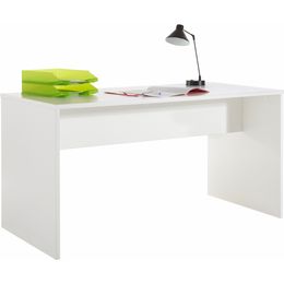 Schreibtisch wimex, B:140cm H:72cm T:70cm, wei&szlig;, B&uuml;ro, Tische, "Joker"