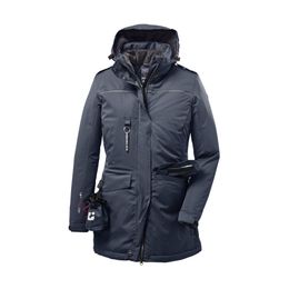 Killtec Damen Parka "Ostfold WMN PRK B", blau, Gr. 50, Oberstoff: 100% Polyester, Futter: 100% Polyester, Wattierung: 100% Polyester, Jacken