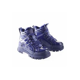 Buffalo Damen Stiefel "Buffalo Aspha NC Mid Vegan Patent", Gr. 40lila, Kunstfaser, unifarben, Schuhe