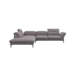 Ecksofa FLEXLUX, B:287cm H:88cm T:239cm, braun, 100% Polyester, Wohnzimmer, Sofas, "Salino, Funktionssofa mit Ottomane, Relaxsofa, Ecksofa", Sofa mit