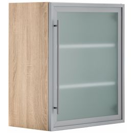 Glash&auml;ngeschrank Optifit, B:60cm H:70,4cm T:35,2cm, silber, K&uuml;che, Schr&auml;nke, Breite 60 cm