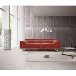 2,5-Sitzer Egoitaliano, B:216cm H:94cm T:107cm, rot, Luxus-Micofaser Lederoptik (100% Polyester) ist ein neues technisches Gewebe mit einem visuellen