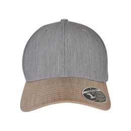 Flexfit Snapback Cap "Flexfit Accessoires 110 Melange Mix Cap"grau, khaki, unifarben, 72% Polyester, 22% Viskose, 6% Elasthan, Caps