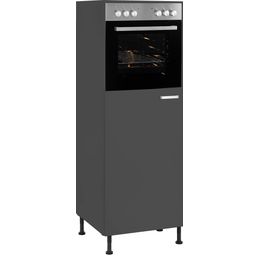 Backofen/K&uuml;hlumbauschrank Optifit, B:60cm H:176,6cm T:58,4cm, grau, Holzwerkstoff, Schr&auml;nke, "Parma", Breite 60 cm