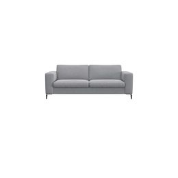 2,5-Sitzer FLEXLUX, B:196cm H:85cm T:92cm, grau, 100% Polyester, Sofas, "Fiore, superbequemer Sitzkomfort durch Kaltschaum im Sitz", breite