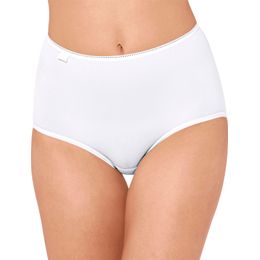 Sloggi Damen Taillenslip aus atmungsaktiver Microfaser wei&szlig;, Gr&ouml;&szlig;e 52