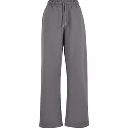 DEF Damen Stoffhose "DEF DEF Sweatpants"steel grau, Gr. XL, unifarben, 80% Baumwolle, 20% Polyester, Hosen