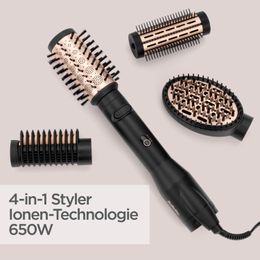 BaByliss Damen Warmluftb&uuml;rste "Big Hair Luxe Warmluftb&uuml;rste mit 4 Aufs&auml;tzen, AS970E", gold, B:40cm H:18cm T:10cm, Multihaarstyler, 650W