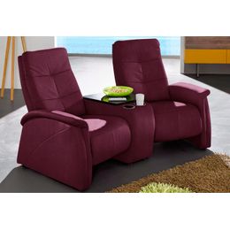 2-Sitzer, B:207cm H:109cm T:97cm, rot, exxpo - SOFA FASHION, NaturLeder;Luxus-Microfaser, &raquo;Aqua Clean&laquo; (50% Polyester, 35% Polyacryl, 15%