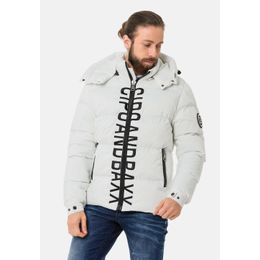 Cipo & Baxx CIPO & BAXX Herren Winterjacke "Winterjacke", wei&szlig;, Gr. XXXL, unifarben, 100% Polyester, Jacken, mit modischen Schriftzug