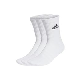Herren Kurzsocken "Socken Cushioned Crew 3er Pack", adidas originals, Gr. 46, wei&szlig;, Obermaterial: 62% Baumwolle CO. 36% Polyester PES. 1% Elasthan