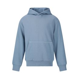 ZIGZAG Jungen Kapuzensweatshirt "Arizona", blau, Gr. 110, unifarben, 60% Baumwolle, 40% Polyester, Sweatshirts, mit angenehm weichem Baumwollgef&uuml;hl