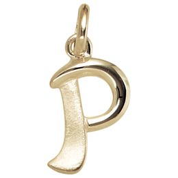 Buchstabenanh&auml;nger Jobo "Anh&auml;nger Buchstabe", gelbgold 375, Schmuckanh&auml;nger, Damen, P, Gelbgold 375, 375 Gold