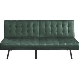 2-Sitzer, B:180cm H:82cm T:86cm, gr&uuml;n, ATLANTIC HOME COLLECTION, Sofas, "Pierre", Schlafsofa, mit 3-stufiger Rasterfunktion, mit Wellenunterfederung