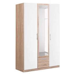 Kleiderschrank wimex, B:135cm H:198cm T:58cm, wei&szlig;, Schlafzimmer, Schr&auml;nke, "Cliff"