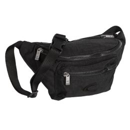 Camel Active Damen Bauchtasche "Journey", schwarz, Nylon, aufgeraut, bestickt, clean, unifarben, Taschen, Herren Crossbody-Bag, funktional perfekt