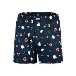 Happy Shorts Herren Webboxer "Web-Boxershorts 1er Pack", Gr. S, bunt, Obermaterial: 100% Baumwolle CO., Unterhosen