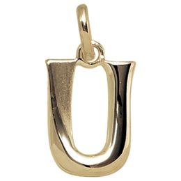 Buchstabenanh&auml;nger Jobo "Anh&auml;nger Buchstabe", gelbgold 375, Schmuckanh&auml;nger, Damen, U, Gelbgold 375, 375 Gold