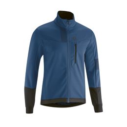 Gonso Herren Fahrradjacke "Valaff", blau, Gr. XXXL, 100% Polyester, Jacken, Herren Softshell-Jacke, Windjacke atmungsaktiv und wasserabweisend