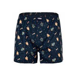 Happy Shorts Herren Webboxer "Web-Boxershorts 1er Pack", Gr. S, bunt, Obermaterial: 100% Baumwolle CO., Unterhosen