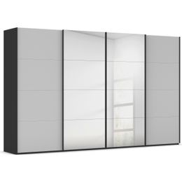 Schwebet&uuml;renschrank Rauch, B:360cm H:223cm T:68cm, grau, Holzwerkstoff, Schr&auml;nke, "Kleiderschrank Schrank Garderobe Schlafzimmerschrank SCALE-FYRA",