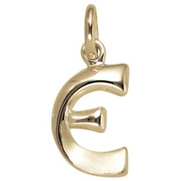 Buchstabenanh&auml;nger Jobo "Anh&auml;nger Buchstabe", gelbgold 375, Schmuckanh&auml;nger, Damen, E, Gelbgold 375, 375 Gold