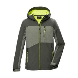 Killtec Jungen Softshelljacke "KOW 367 BYS SFTSHLL JCKT", gr&uuml;n, Gr. 152, Oberstoff: Oberseite: 100% Polyester, R&uuml;ckseite: 100% Polyester, Futter: