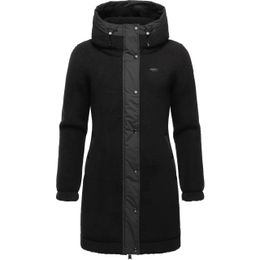Ragwear Damen Outdoorjacke "Cousy", schwarz, Gr. XXXL, Obermaterial: 100% Polyester; Innenfutter: 100% Polyester, Jacken, flauschige &Uuml;bergangsjacke