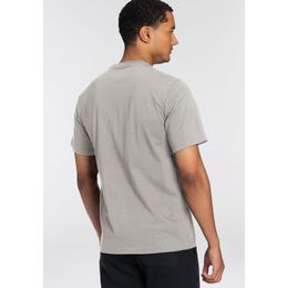 Converse Herren T-Shirt "STANDARD FIT CENTER FRONT LARGE LOGO STAR CHEV SS TEE", grau, Gr. XXL, Single Jersey, Obermaterial: 100% Baumwolle, Shirts,