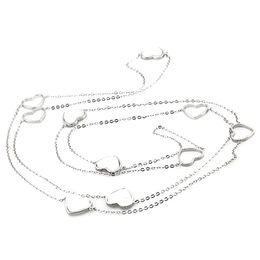 Goldmaid Damen Kette mit Anh&auml;nger "925 Sterling Silber Gl&auml;nzend Perlmutt wei&szlig;", 110cm, Silber 925 (Sterlingsilber), wei&szlig;, Silber 925