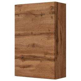 H&auml;ngeschrank Welltime, B:40cm H:64cm T:20cm, braun, Holzwerkstoff, Badezimmer, Schr&auml;nke, "Baabe", Badm&ouml;bel Breite 40 cm