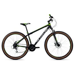 KS-Cycling KS CYCLING Mountainbike "Hardtail 29'' Xceed schwarz-gr&uuml;n 24 G&auml;nge", 42cm, 29 Zoll (73,66cm) hinten: 29 Zoll (73,66cm)schwarz, rot, schwarz, Fahrr&auml;der