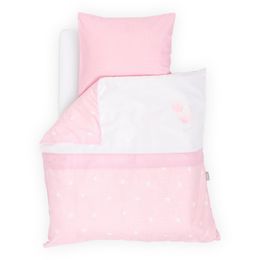 Tr&auml;umeland Babybettw&auml;sche TR&Auml;UMELAND, rosa, Jersey, Obermaterial: 100% Baumwolle, Bettw&auml;sche, "kuschelweiche Bettw&auml;sche Krone"