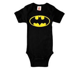 logoshirt Jungen Body, Gr. 98, schwarz, 100% Baumwolle, bedruckt, Bodys, mit Batman-Logo