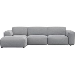 Ecksofa FLEXLUX, B:284cm H:73cm T:171cm, grau, 100% Polyester, Wohnzimmer, Sofas, "Lucera bequem und komfortabel durch hochwertigen Sitzaufbau,