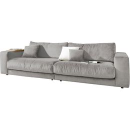 Big-Sofa 3C CANDY, B:290cm H:86cm T:127cm, grau, 85% Polyester, 15% Viskose, Sofas, "Enisa II", incl. 1 Flatterkissen, Wahlweise mit
