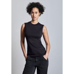Street One Damen Tanktop, lila, Gr. 46, unifarben, Web, 50% Baumwolle, 50% Modal, Tops, im soften Baumwoll-Mix