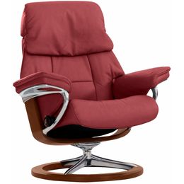 Relaxsessel stressless, B:76cm H:100cm T:75cm, rot, Leder PALOMA: durchgef&auml;rbtes Semianilin-M&ouml;belleder;Leder BATICK: durchgef&auml;rbtes und genarbtes