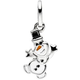 Jobo M&auml;dchen Kettenanh&auml;nger "Anh&auml;nger Kinderanh&auml;nger Schneemann 13 mm", Silber 925 (Sterlingsilber)wei&szlig;, Silber 925 (Sterlingsilber),