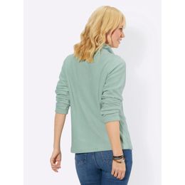 Classic Basics Damen Fleeceshirt "Fleece-Shirt", gr&uuml;n, Gr. 54, unifarben, 100% Polyester, Shirts